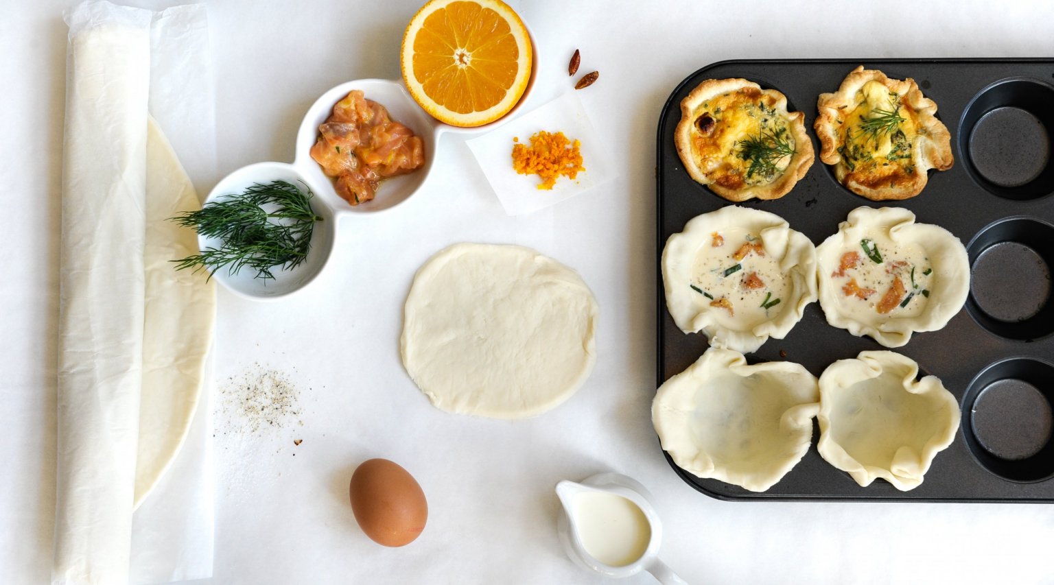 Recept: Mini quiches met zalm - Tante Fanny