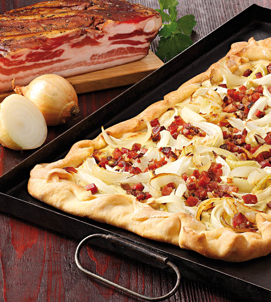 Klassieke flammkuchen recept met Tante Fanny deeg