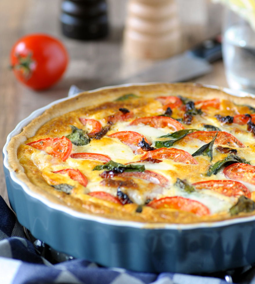 Recept: Quiche caprese