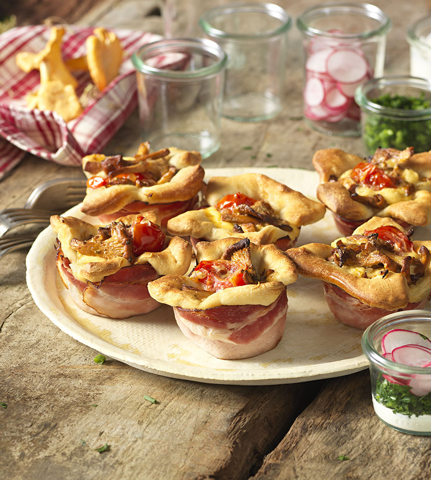 Recept: Paddestoelen muffins - Vers Pizzadeeg op rol- Tante Fanny