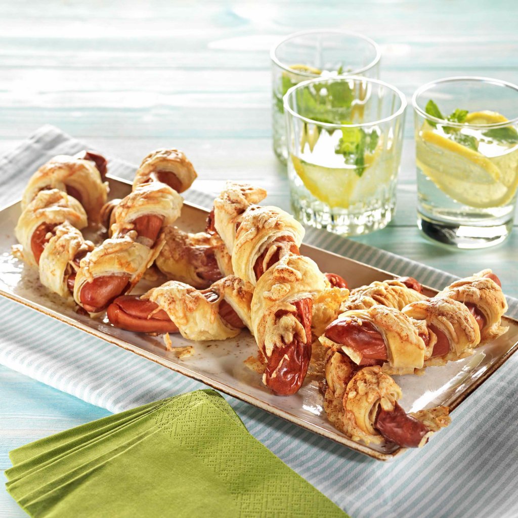 Knakworstjes in bladerdeeg - Tante Fanny