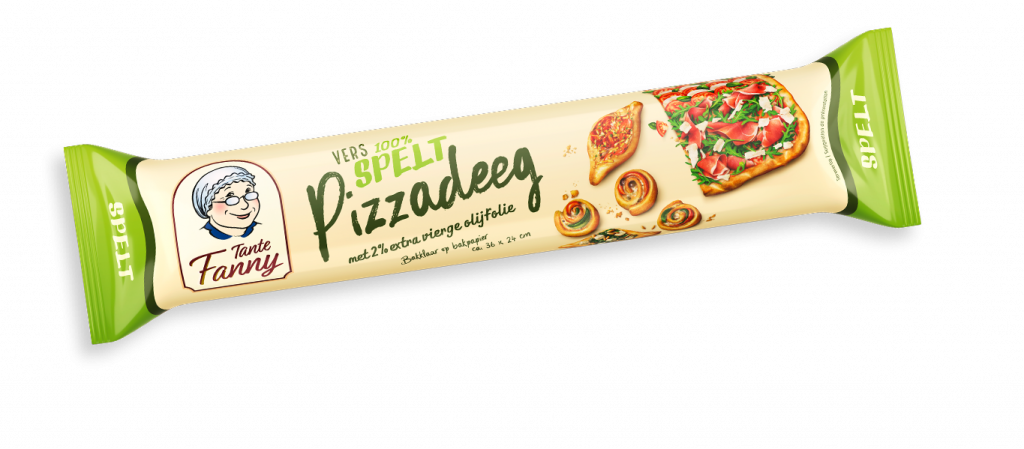 Gek op Pizza - Vers Pizzadeeg op rol, kant en klaar van Tante Fanny