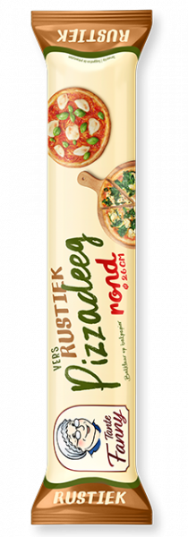 Gek op Pizza - Vers Pizzadeeg op rol, kant en klaar van Tante Fanny