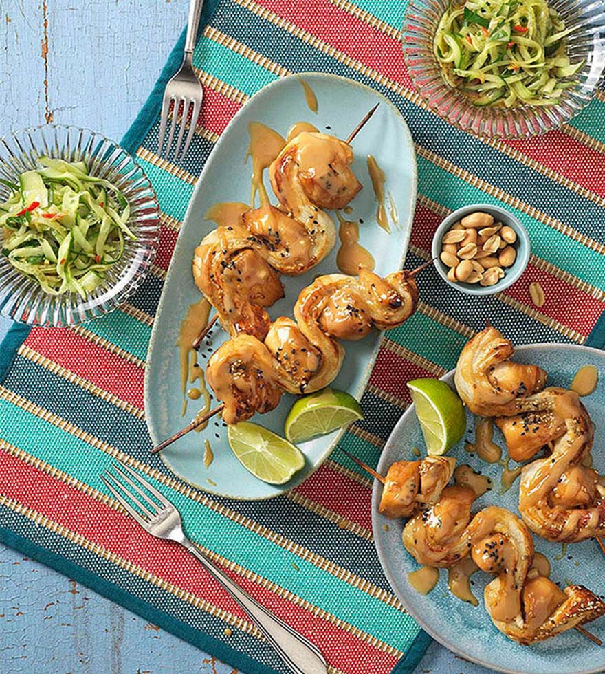 Recept: Kipsaté spiesjes - Tante Fanny